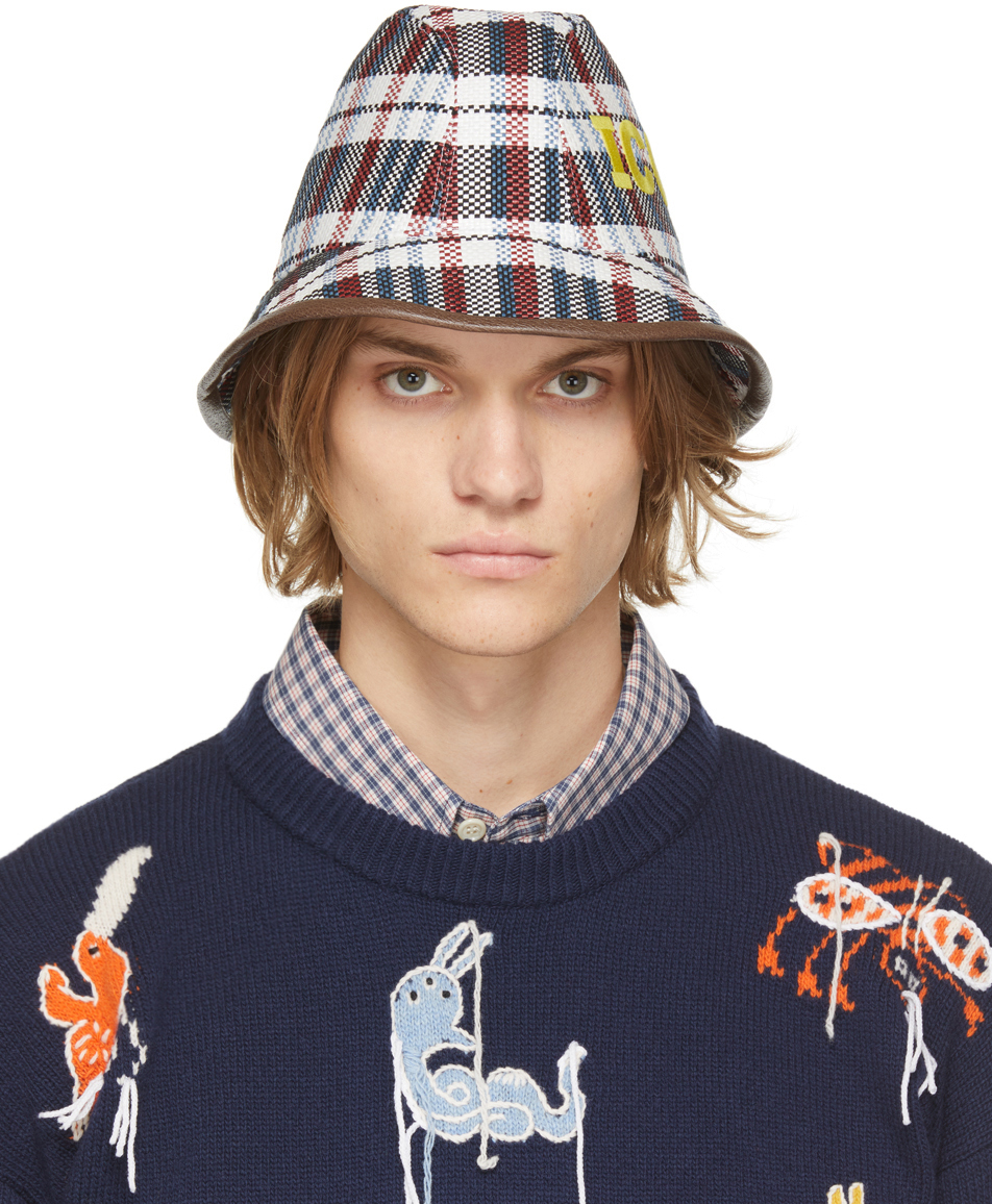 Gucci Multicolor 'ICCUG' Structured Hat Gucci