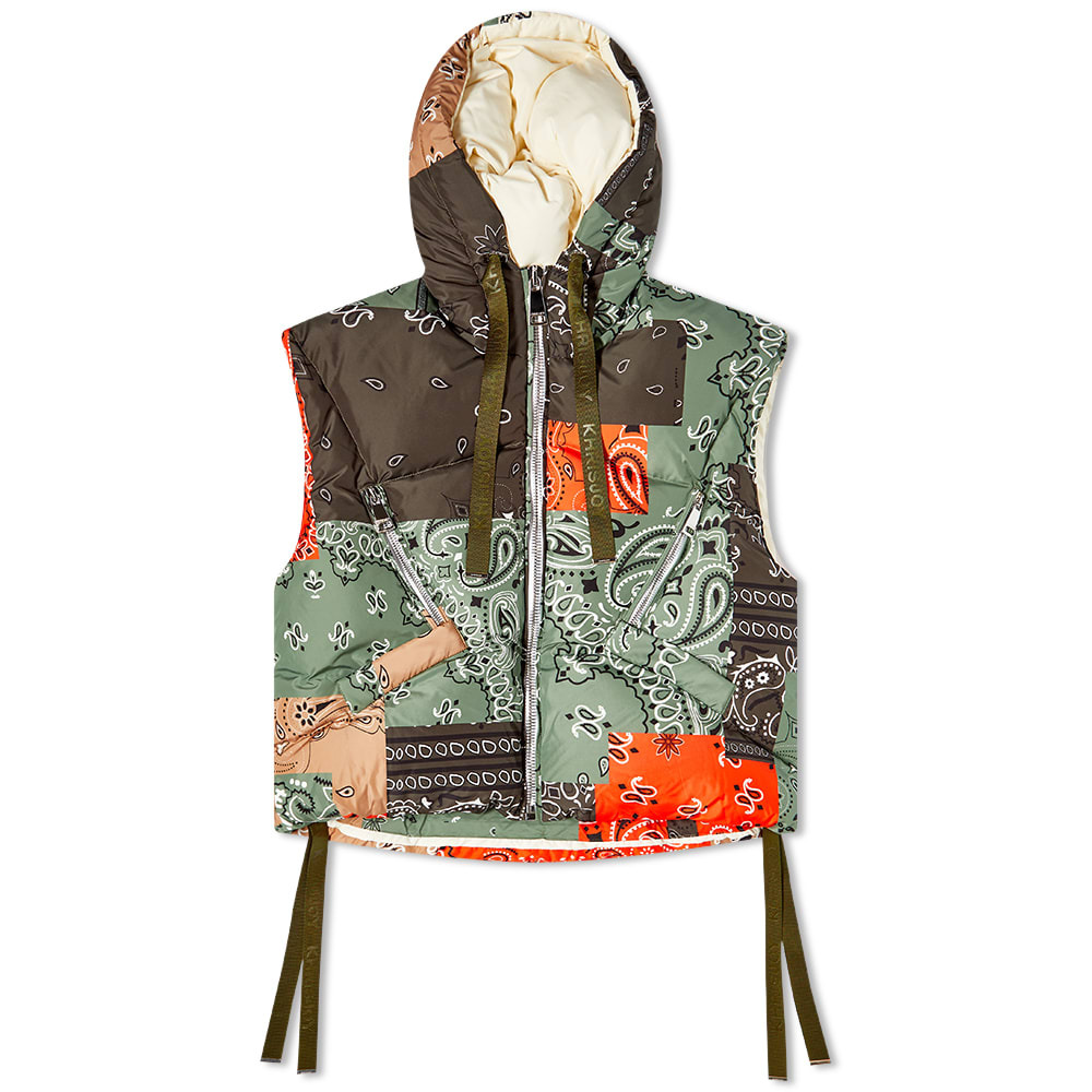 Khrisjoy Women's Vest In Patch Bandana in Orange Butter Khrisjoy