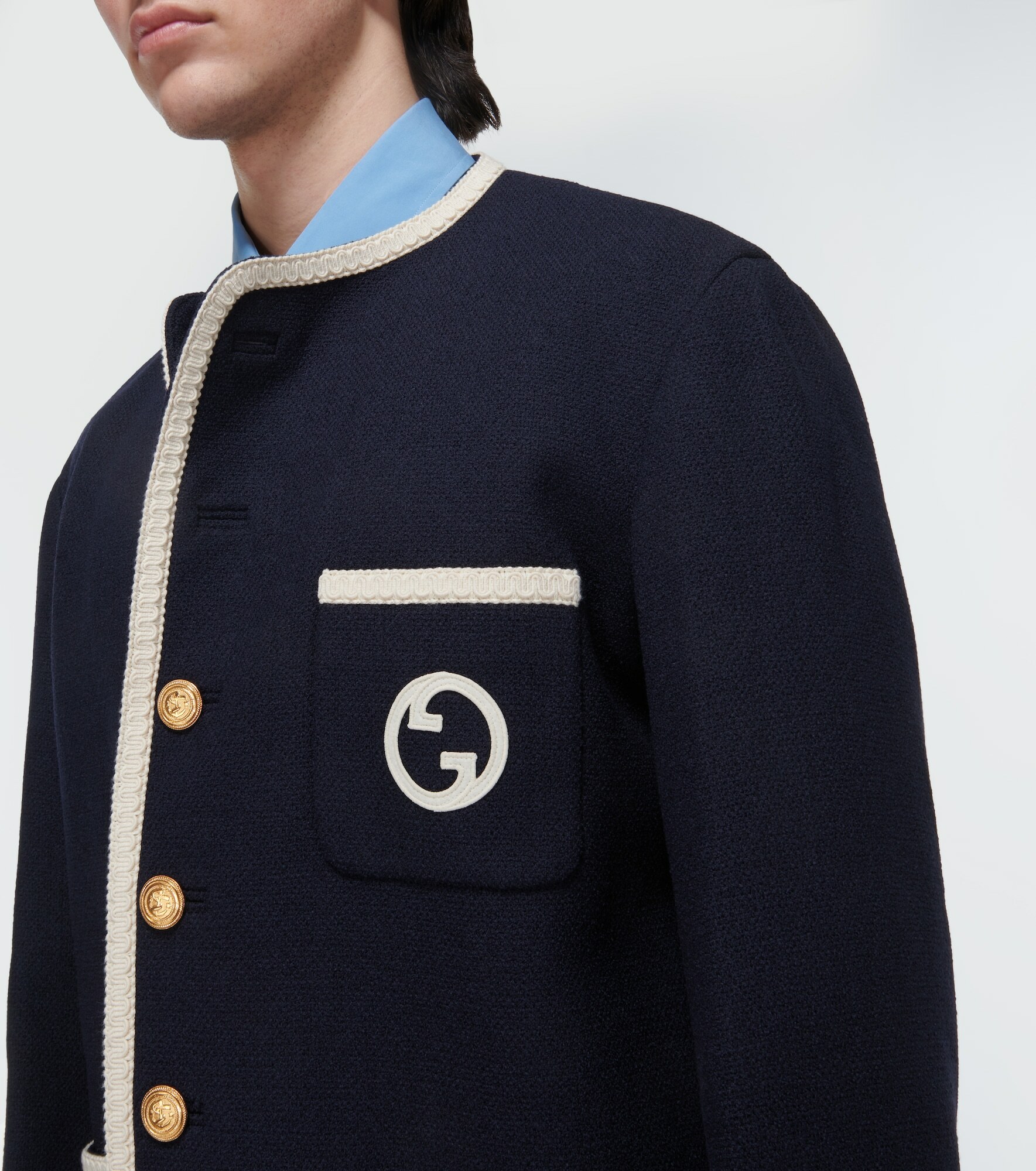 Gucci - Embroidered tweed jacket Gucci