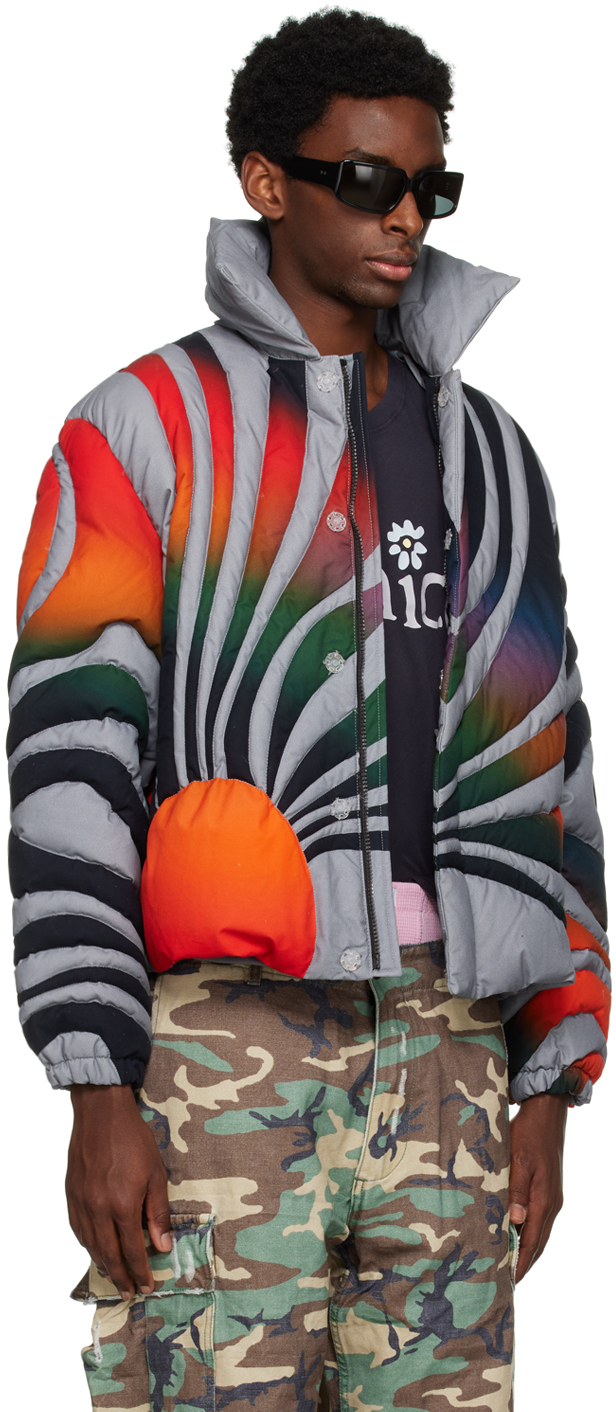 ERL Multicolor Sunset Down Jacket ERL