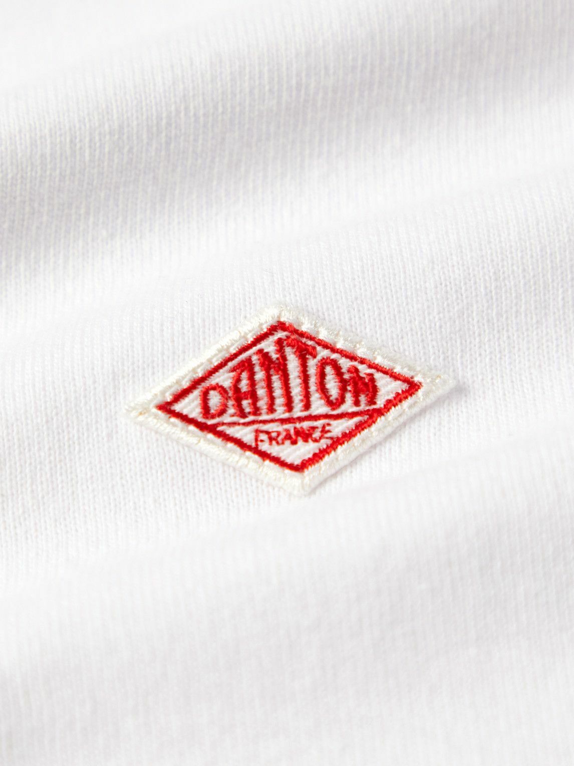 Danton - Logo-Appliquéd Cotton-Blend Jersey T-Shirt - White Danton