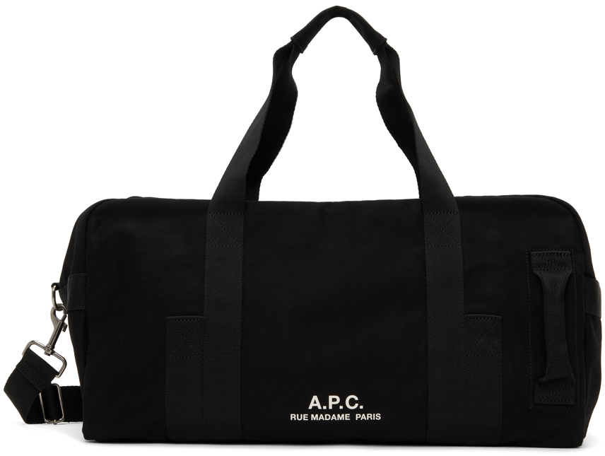 A.P.C. Black Récupération 2.0 Duffle Bag A.P.C.