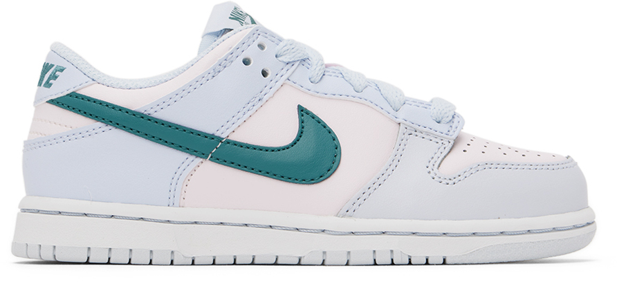 Nike Kids Pink & Blue Dunk Low Little Kids Sneakers Nike