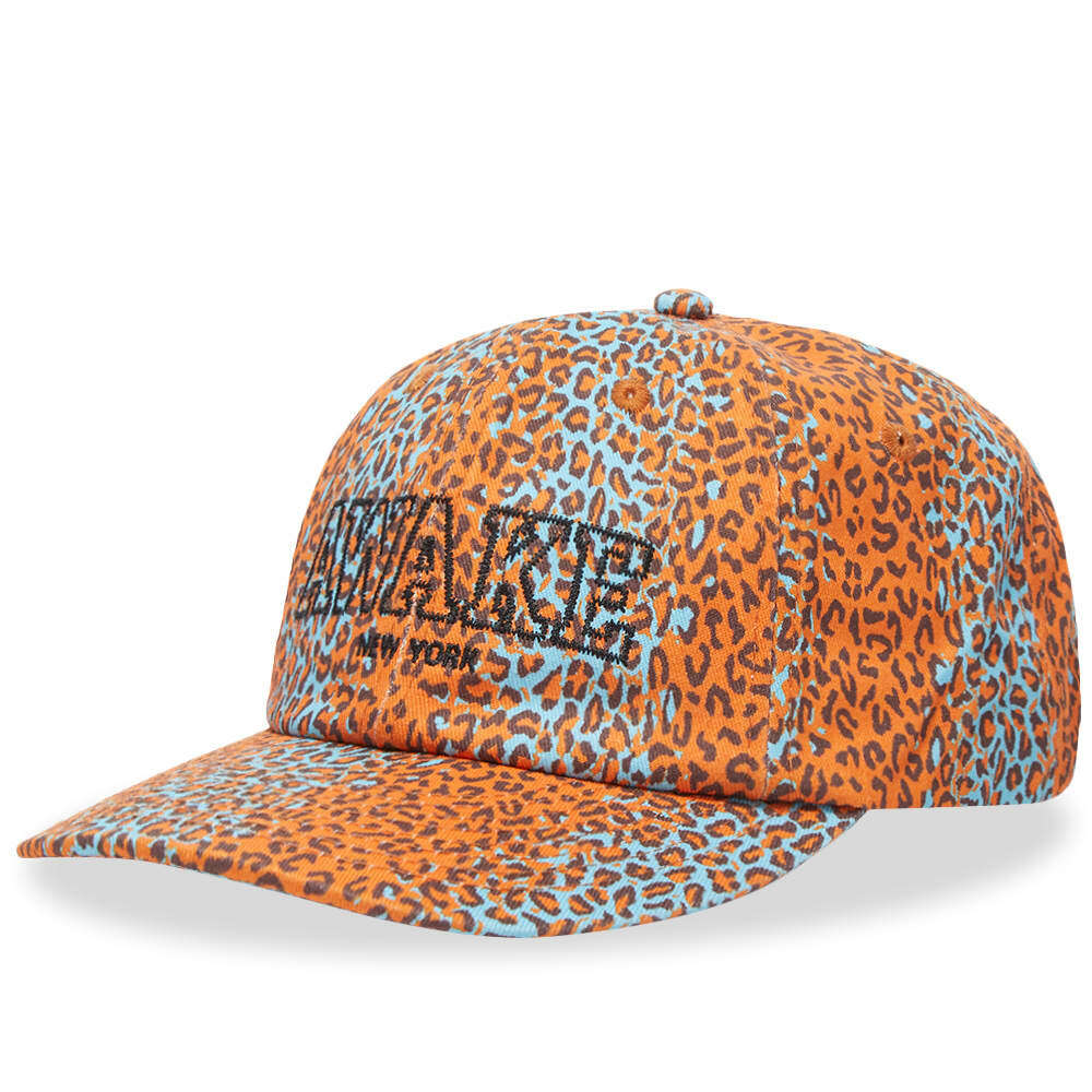 Awake NY Military Logo 6 Panel Hat in Printed Leopard Awake NY
