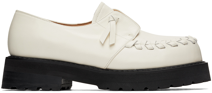 COMME SE-A SSENSE Exclusive Off-White Freed Loafers