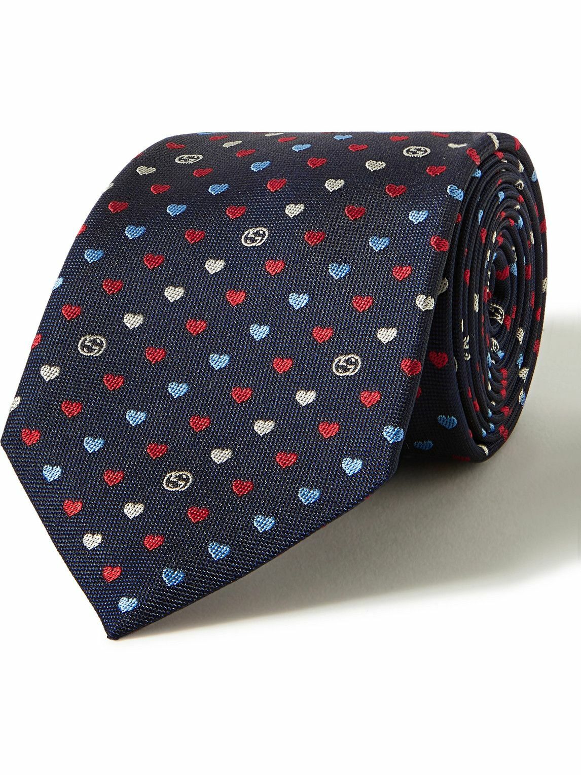 GUCCI - 7cm Logo-Jacquard Silk Tie Gucci