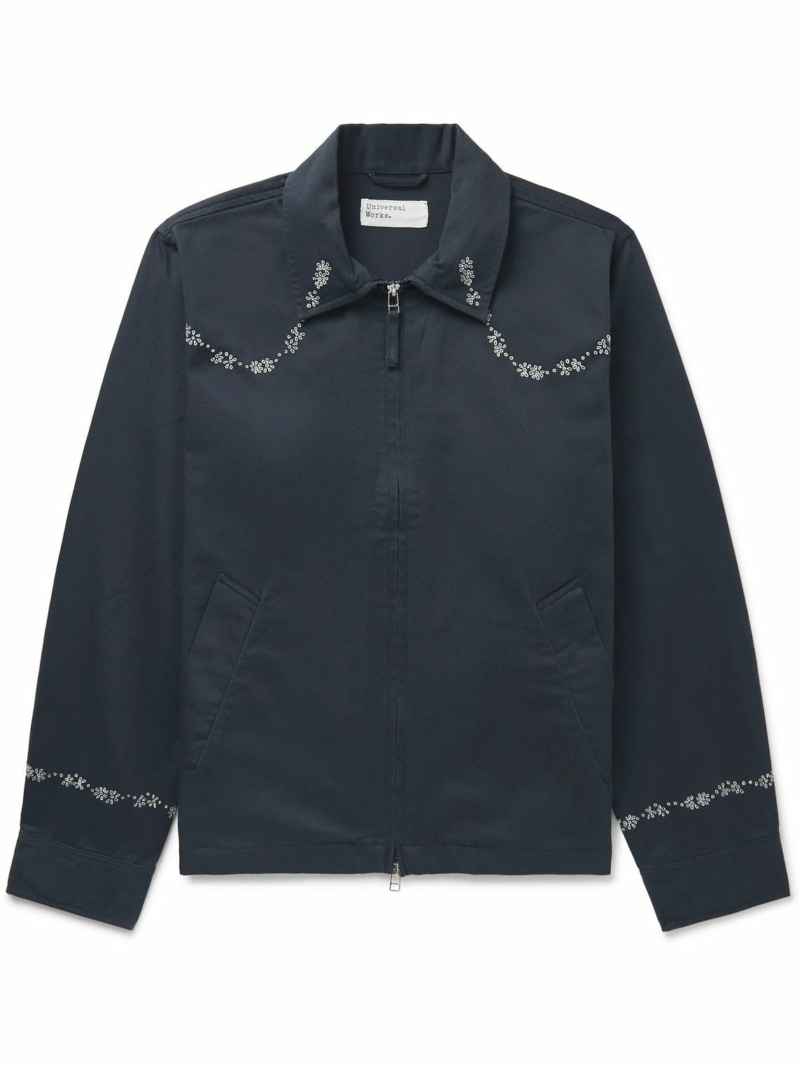 Universal Works - Flower Mountain Embroidered Cotton-Twill Jacket ...