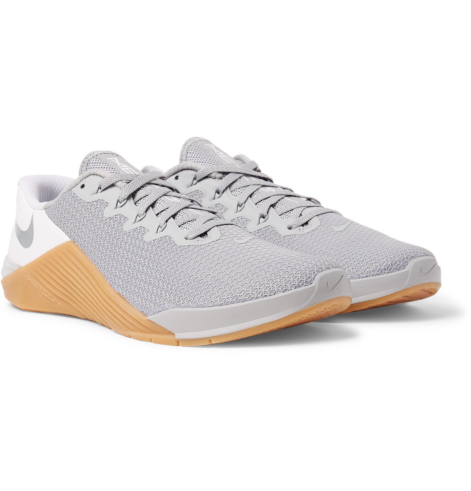 Nike Training - Metcon 5 Rubber-Trimmed Mesh Sneakers - Gray Nike Training