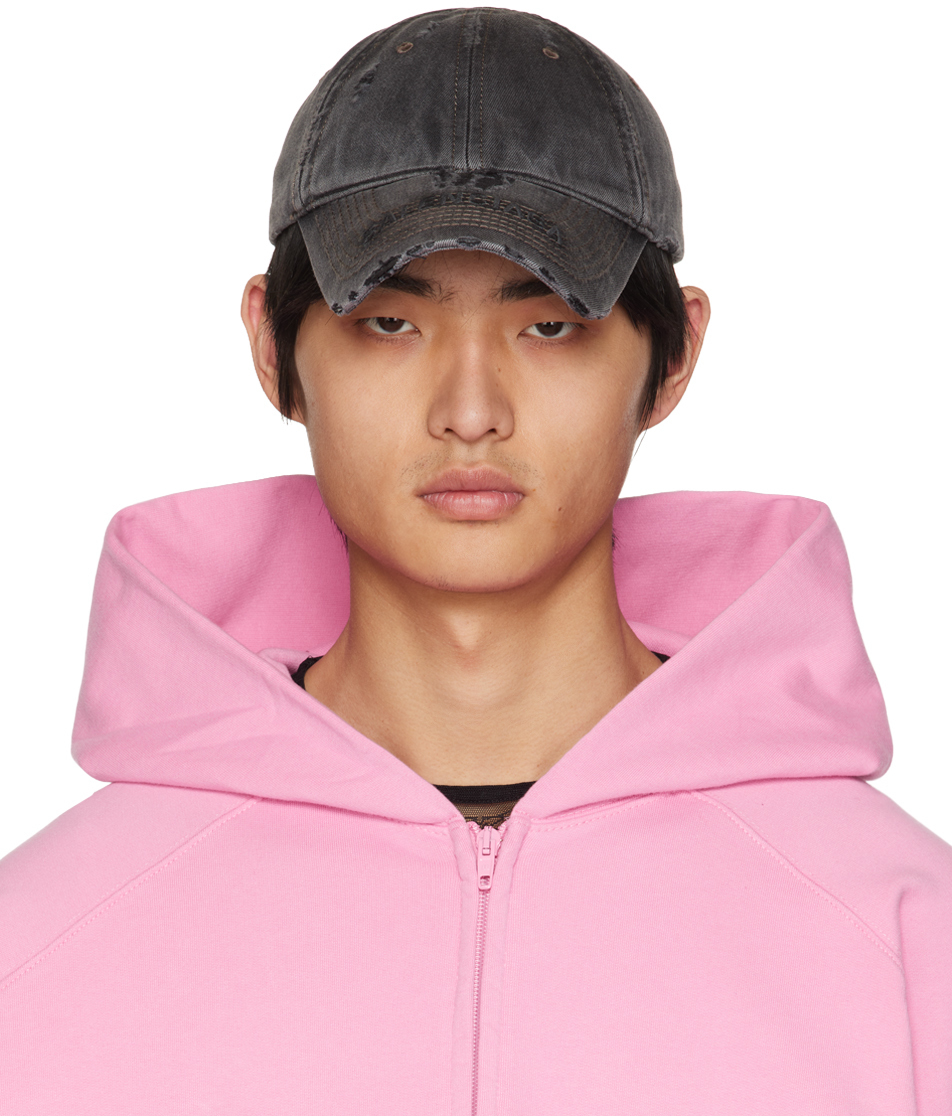 Balenciaga Gray Denim Cap Balenciaga
