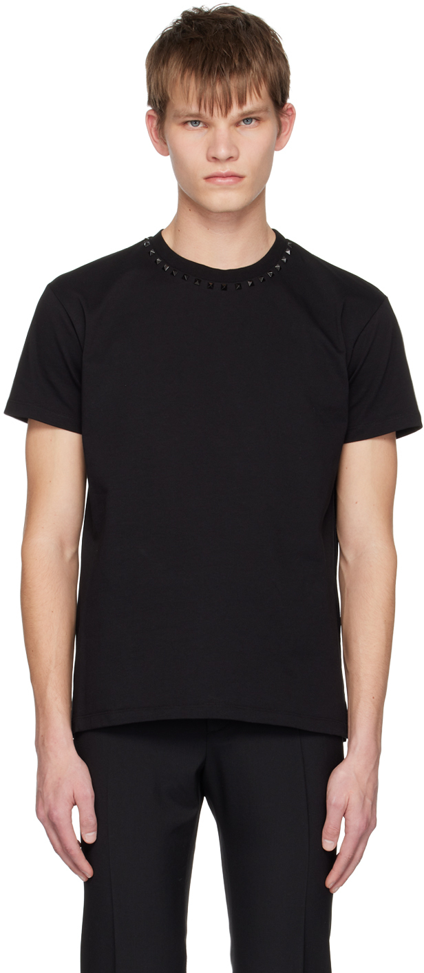 Valentino Black Stud T-Shirt Valentino