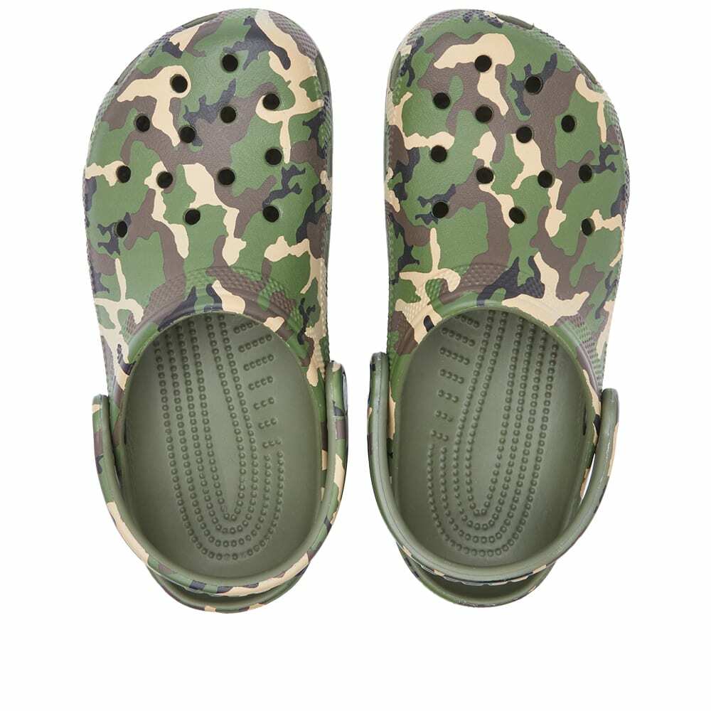 Crocs Classic Printed Camo Clog in Army Green/Multi Crocs