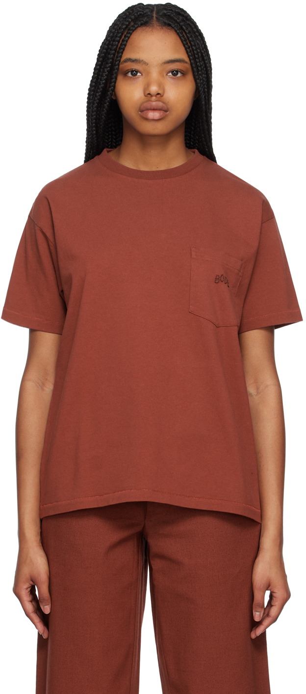 Bode Red Pocket T-Shirt Bode