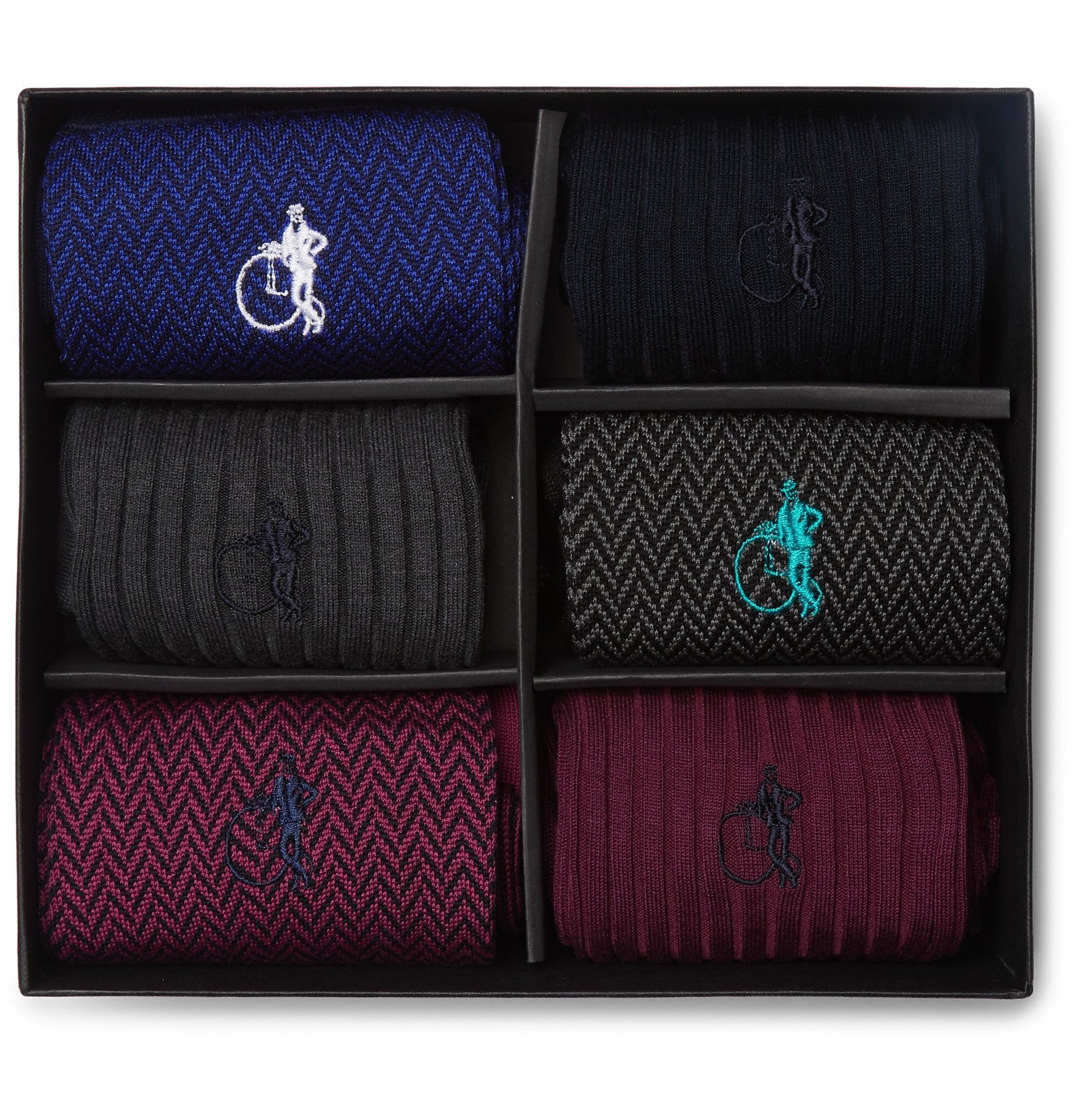 London Sock Co. - Six-Pack Cotton-Blend Socks - Multi London Sock Co.