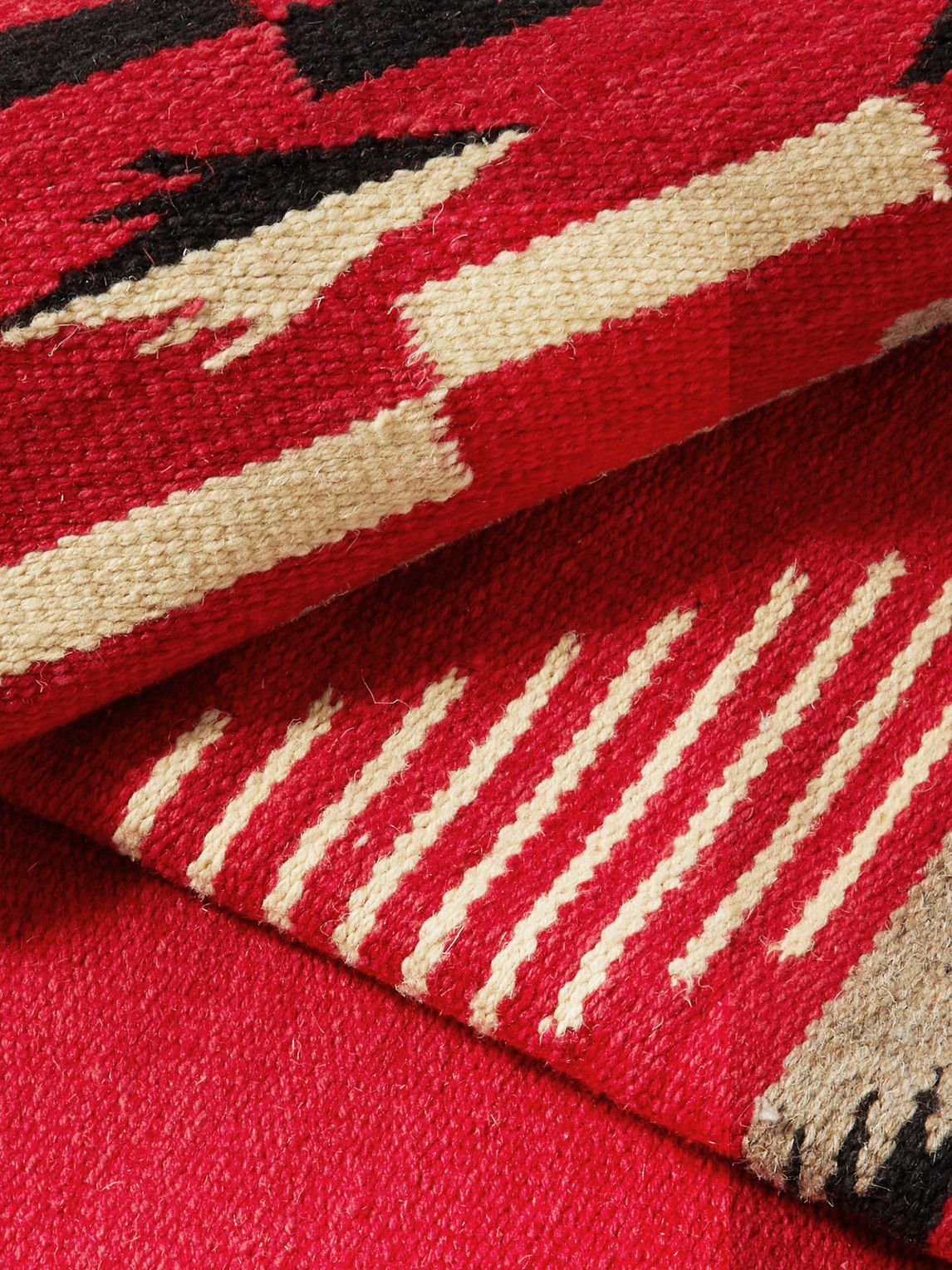 RRL - Fringed Woven Cotton Rug RRL