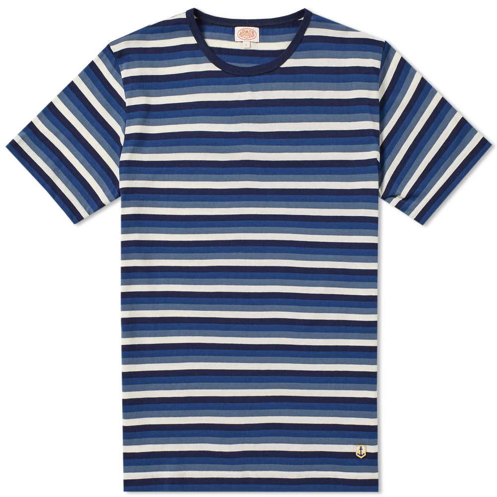 Armor-Lux 75748 Tricolore Stripe Tee Armor Lux