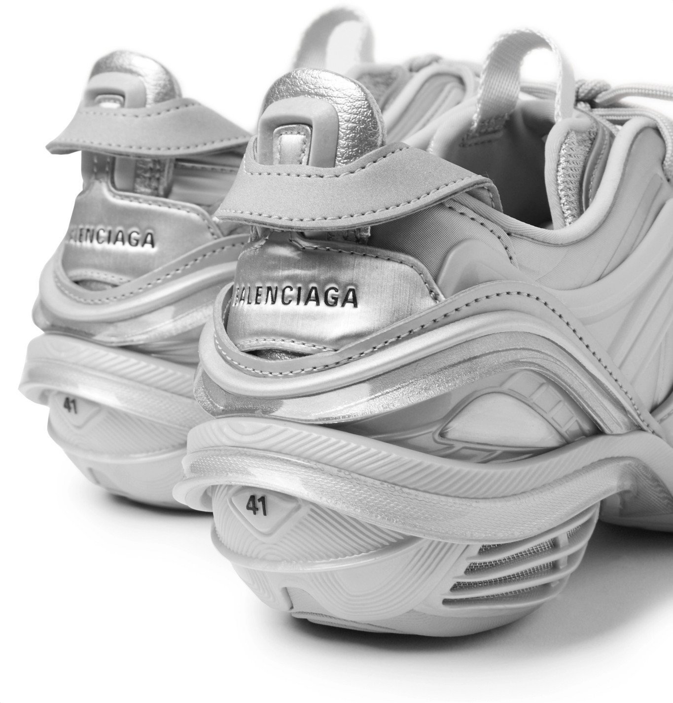 Balenciaga - Tyrex Nylon, Mesh, Faux Leather and Rubber Sneakers ...