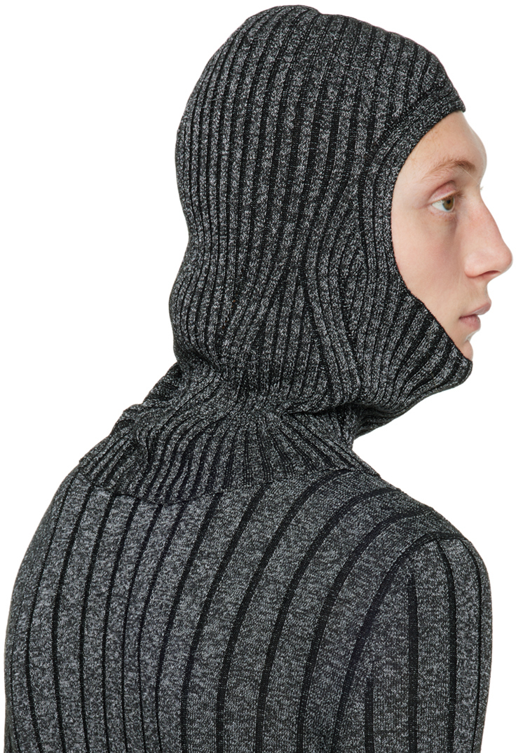Dion Lee Black Reflective Balaclava Dion Lee