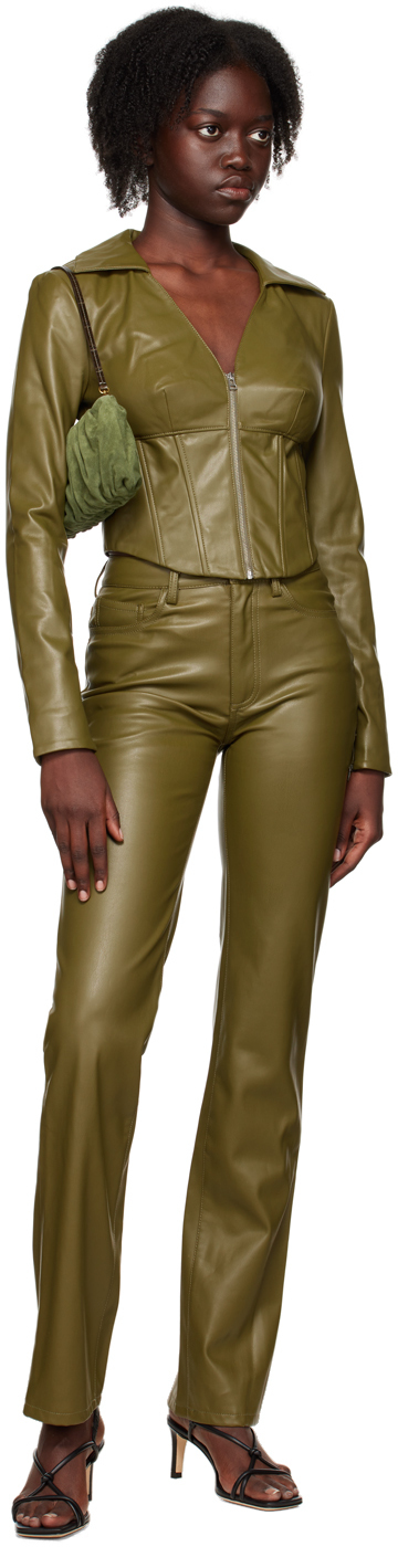 Staud Green Bean Bag Staud