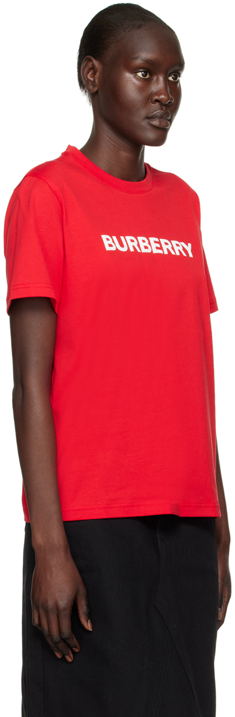 Burberry Red Printed T-Shirt Burberry