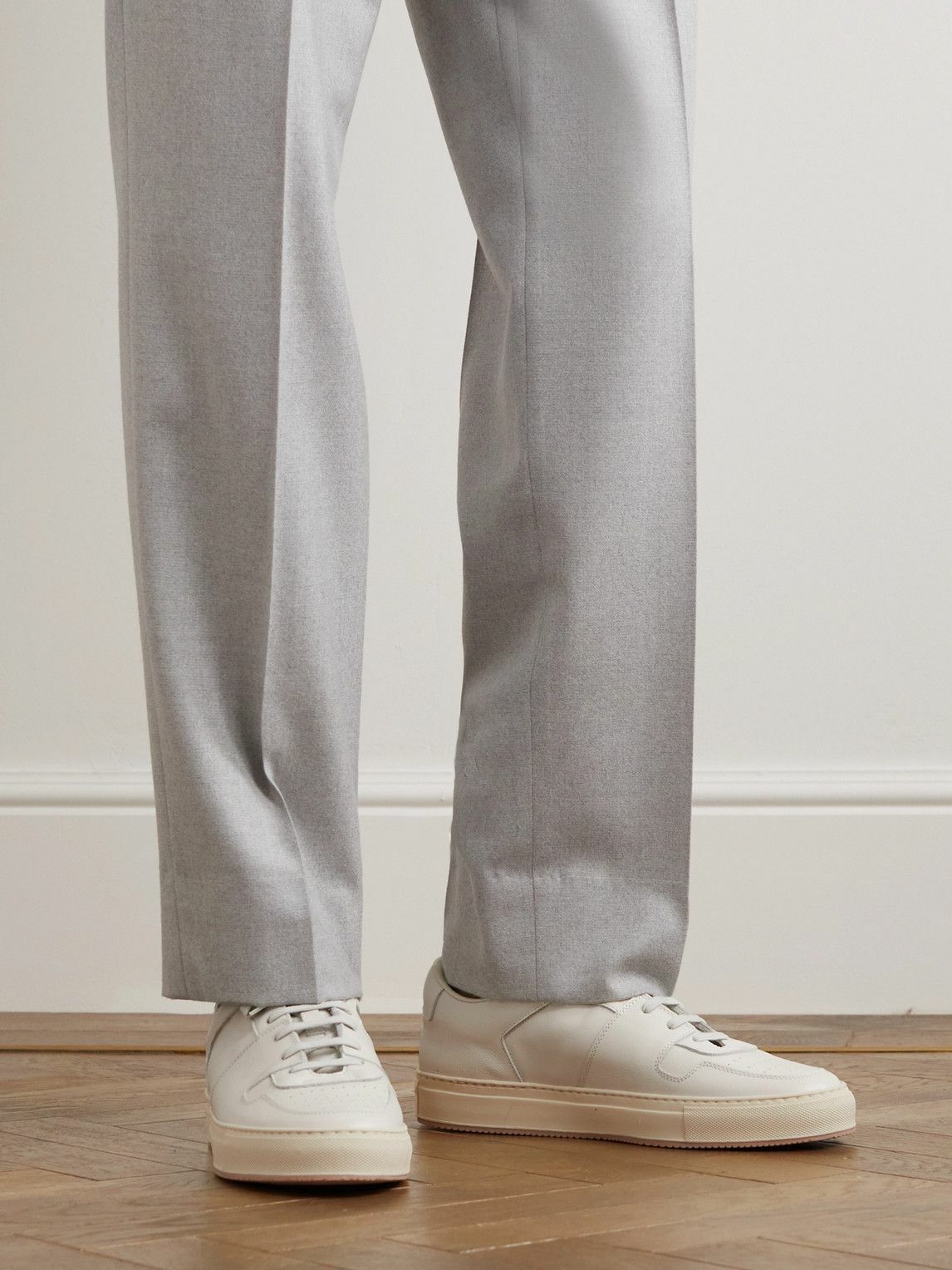 Common Projects - Decades Leather Sneakers - White Common Projects