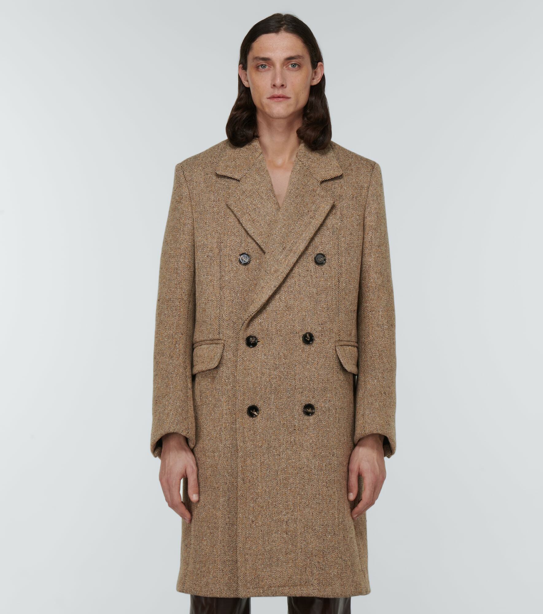 Bottega Veneta - Double-face wool chevron coat Bottega Veneta