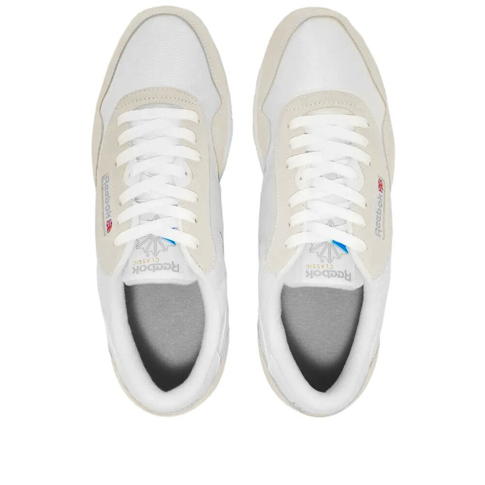 Reebok Men's Classic Nylon Sneakers in White/Light Grey Reebok