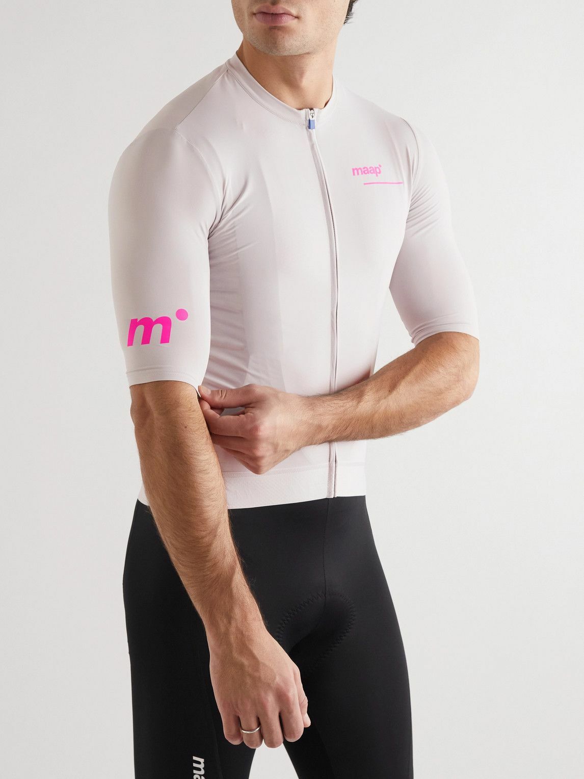 MAAP - Training Logo-Print Cycling Jersey - Gray MAAP