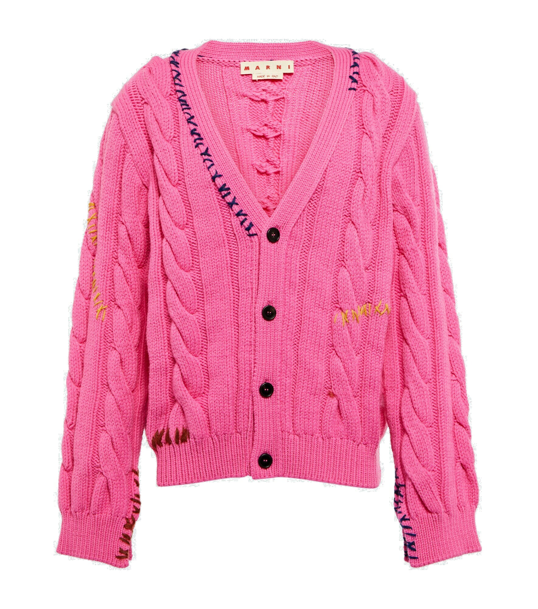 Marni - Cable-knit wool cardigan Marni