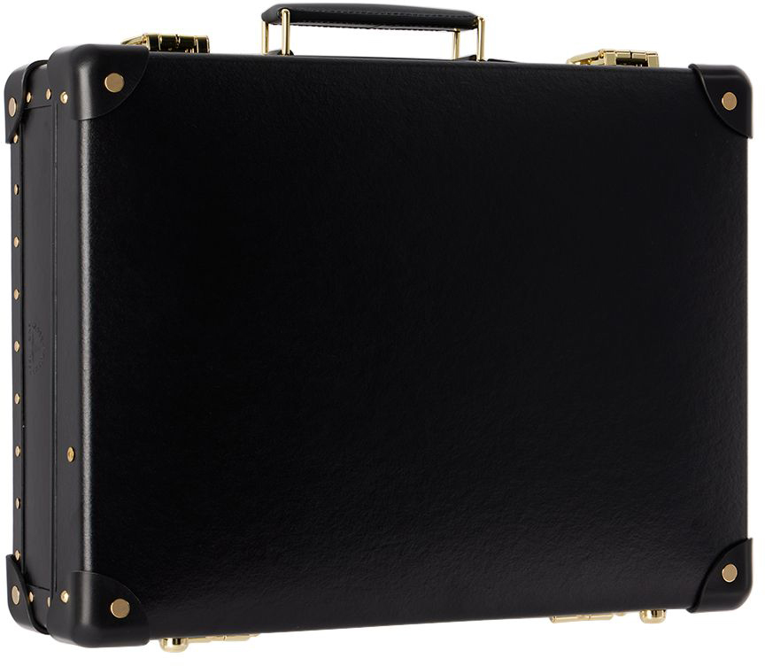 Globe-Trotter Black Centenary Attaché Briefcase Globe-Trotter