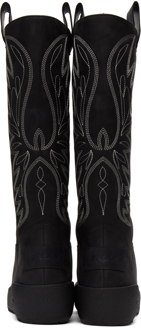 Bally Black Bally Curling Montana Combat Boots Bally