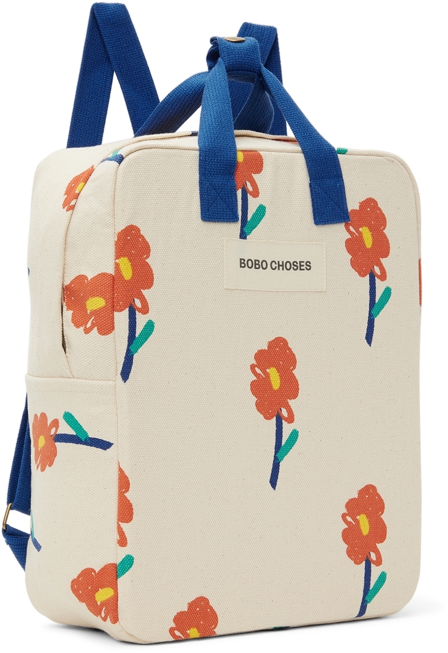 Bobo Choses Kids Off-White Flowers All Over Backpack Bobo Choses