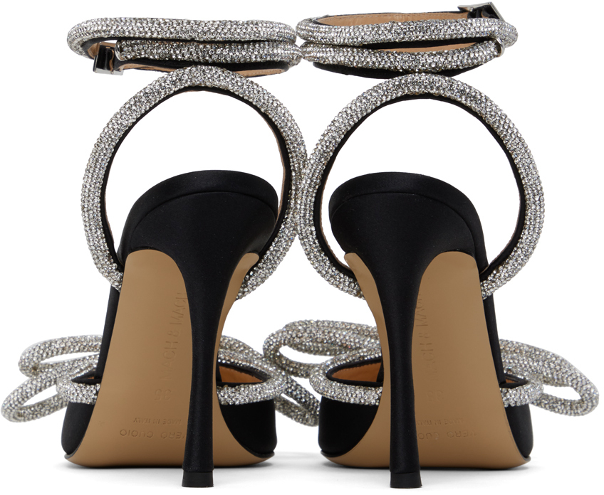 MACH & MACH Black Double Bow Heels MACH & MACH