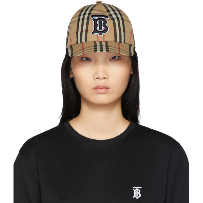 Burberry Beige Monogram Vintage Baseball Cap Burberry