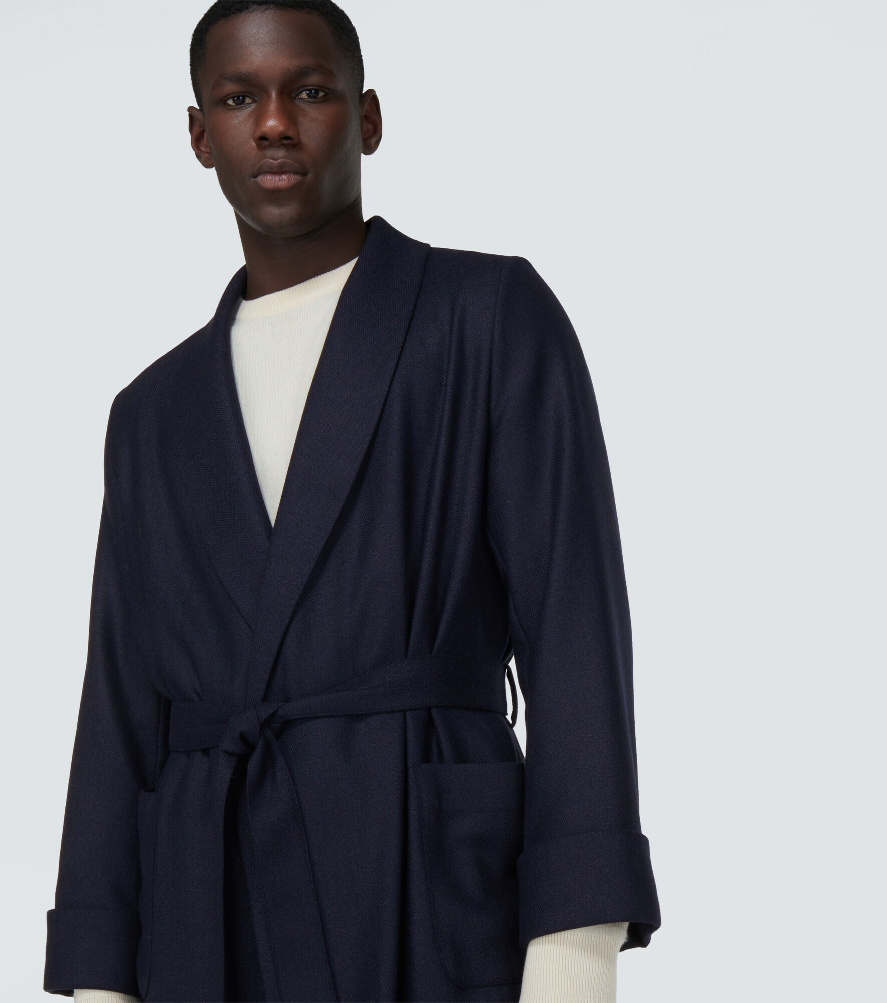 Loro Piana - Savile cashmere and alpaca robe Loro Piana