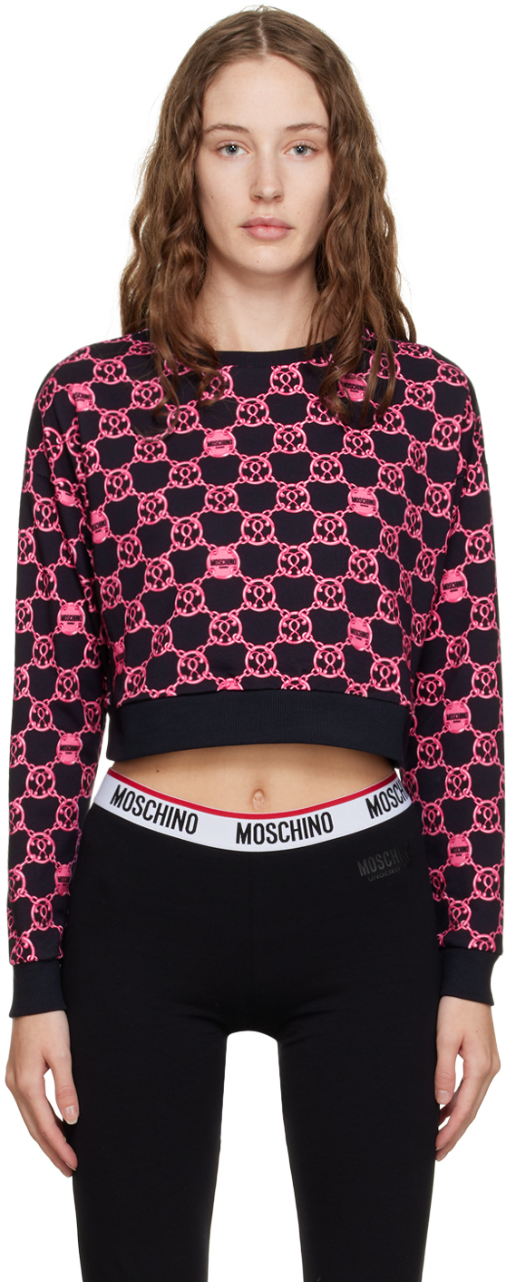 Moschino Black & Pink Chain Sweatshirt Moschino