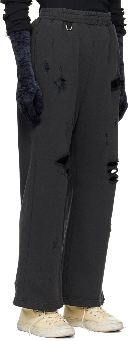 Doublet Black Destroyed Sweatpants Doublet