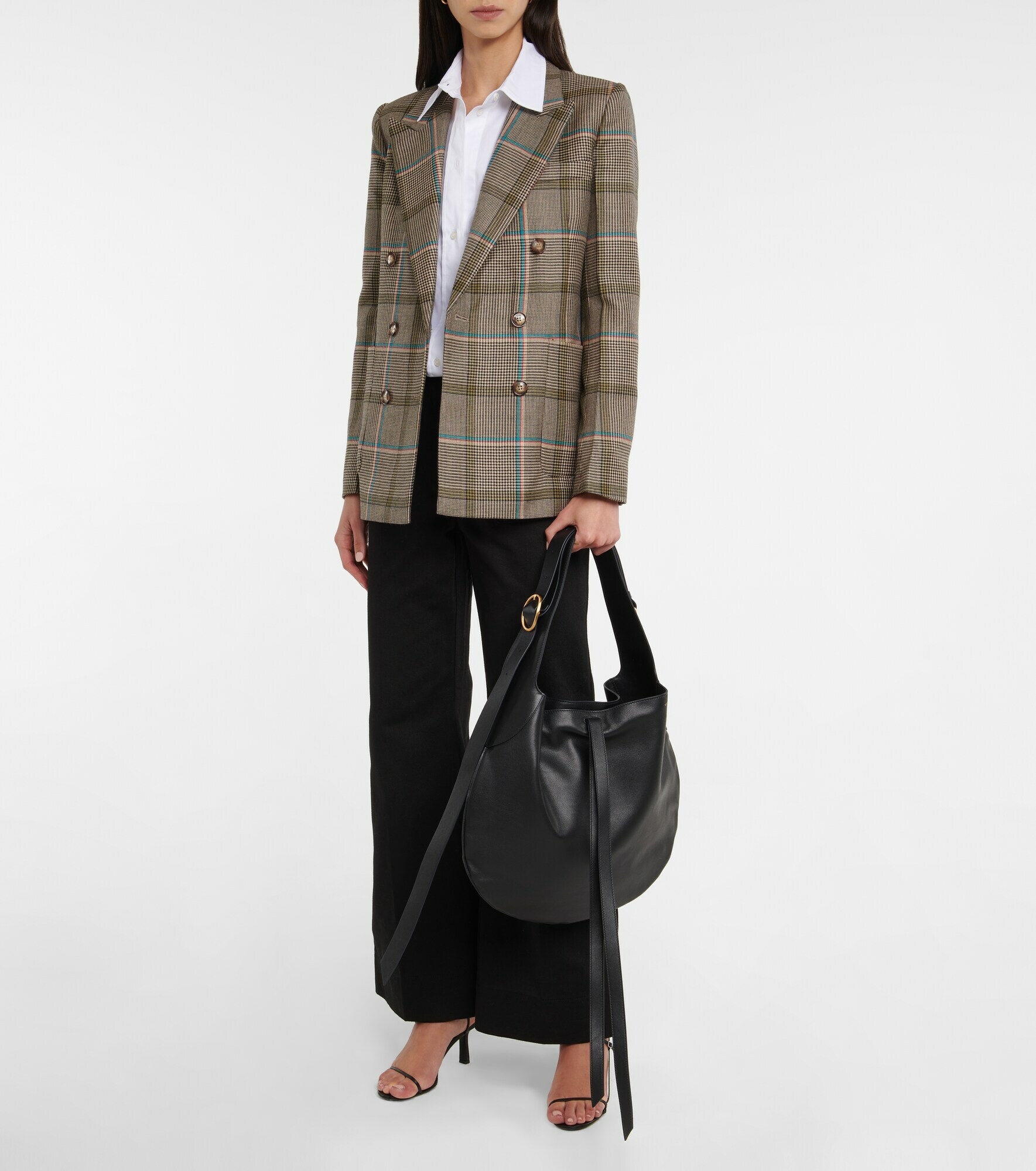 Victoria Beckham - Half Moon Large leather shoulder bag Victoria Beckham