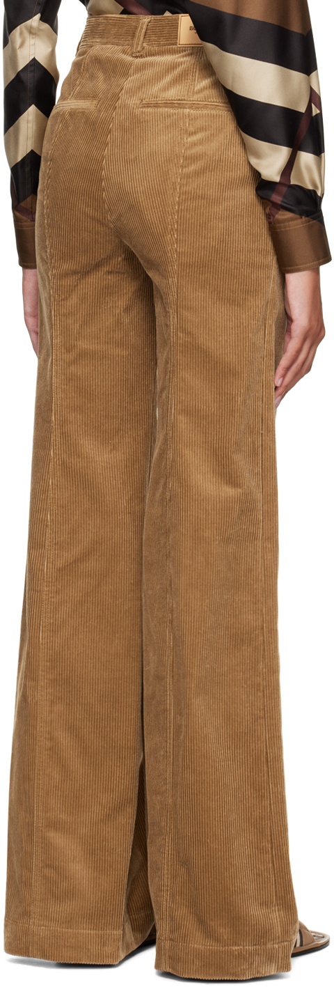 Burberry Brown Wide-Leg Trousers Burberry