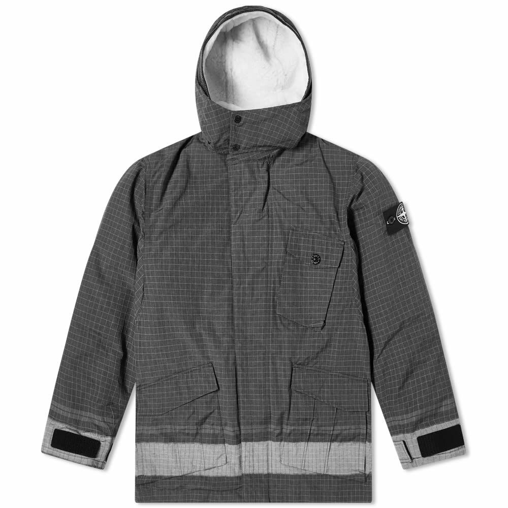 Stone Island Men's Reflective Jacket & Gilet R.Down Parka in Black ...