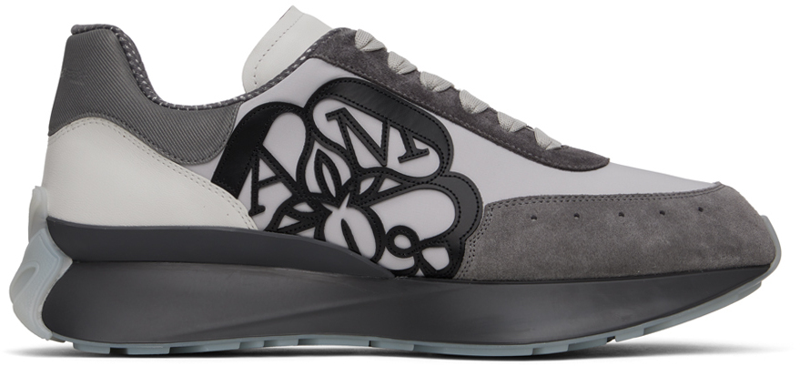Alexander McQueen Gray Sprint Runner Sneakers Alexander McQueen