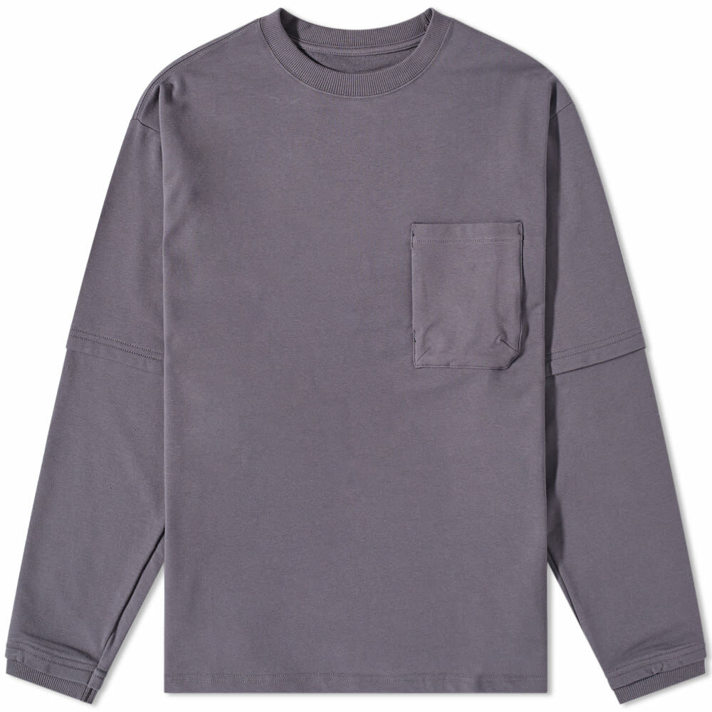 GOOPiMADE Men's ® Long Sleeve Archetype-01 3D Pocket T-Shirt in Anchor ...