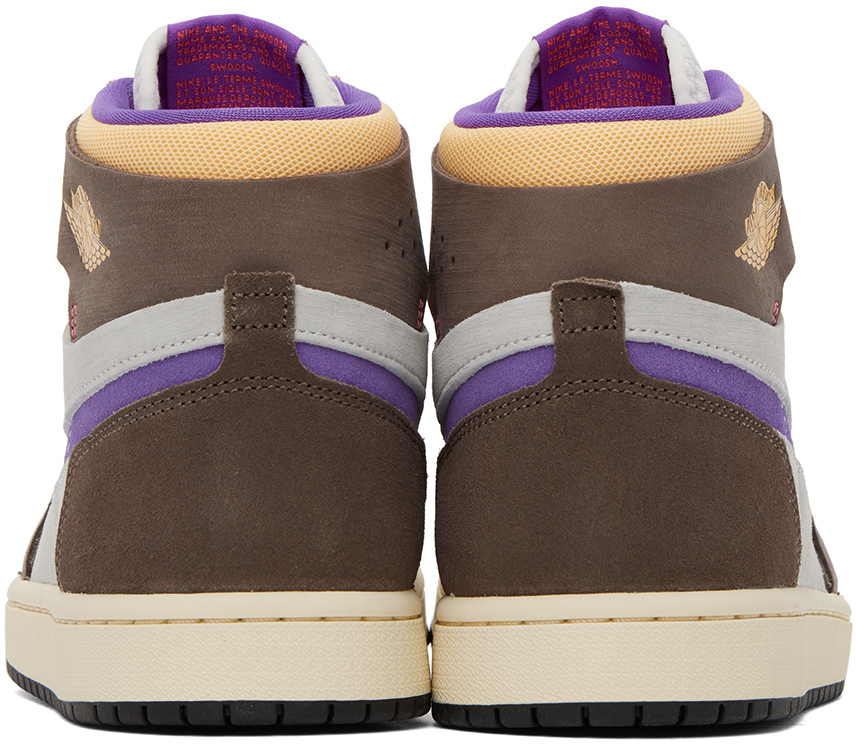 Nike Jordan Beige & Brown Air Jordan 1 Zoom CMFT 2 Sneakers Nike Jordan ...