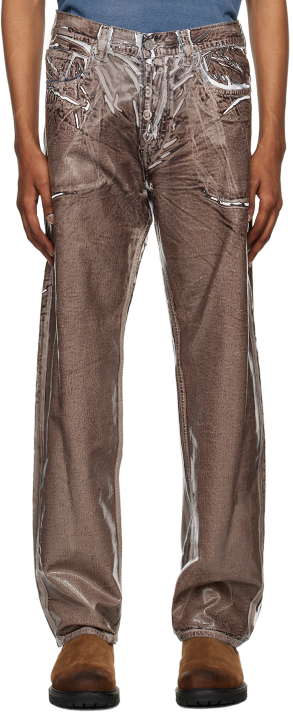 Diesel Brown 2010 D-Macs Straight Jeans Diesel
