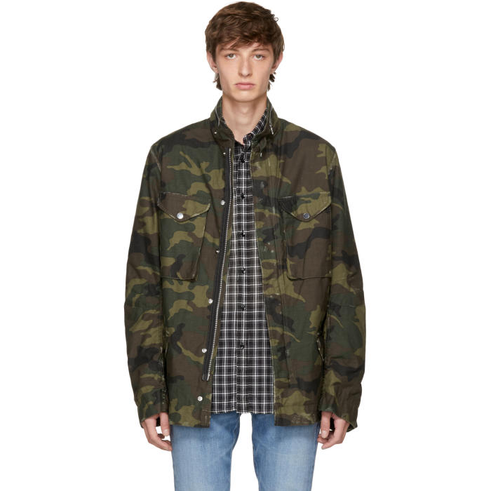 Amiri Green Camo M65 Jacket Amiri