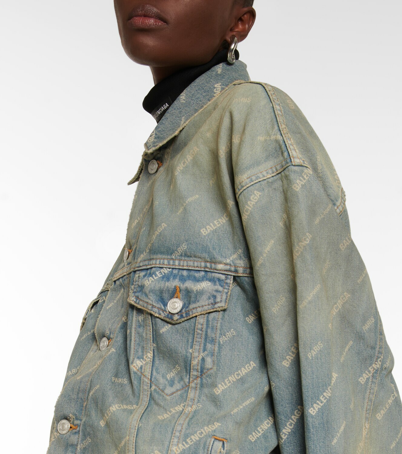 Balenciaga - Logo denim jacket Balenciaga