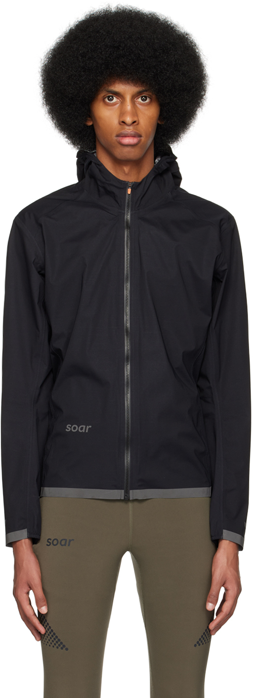 Soar Running Black Nano Rain Jacket Soar Running