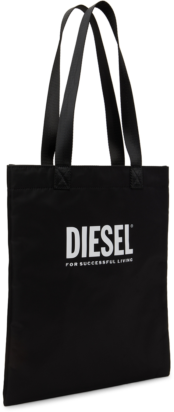 Diesel Kids Black Printed Tote Diesel