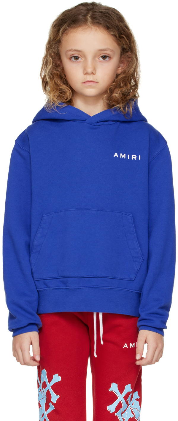 AMIRI Kids Blue Bones Graphic Hoodie Amiri