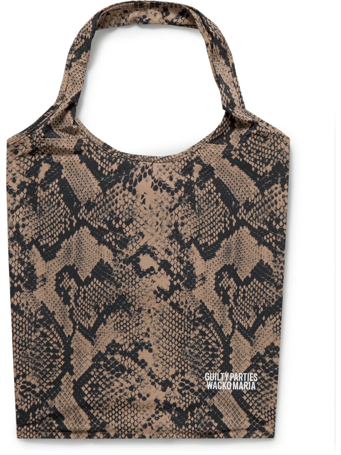 Wacko Maria - Packable Snake-Print Shell Tote Bag Wacko Maria