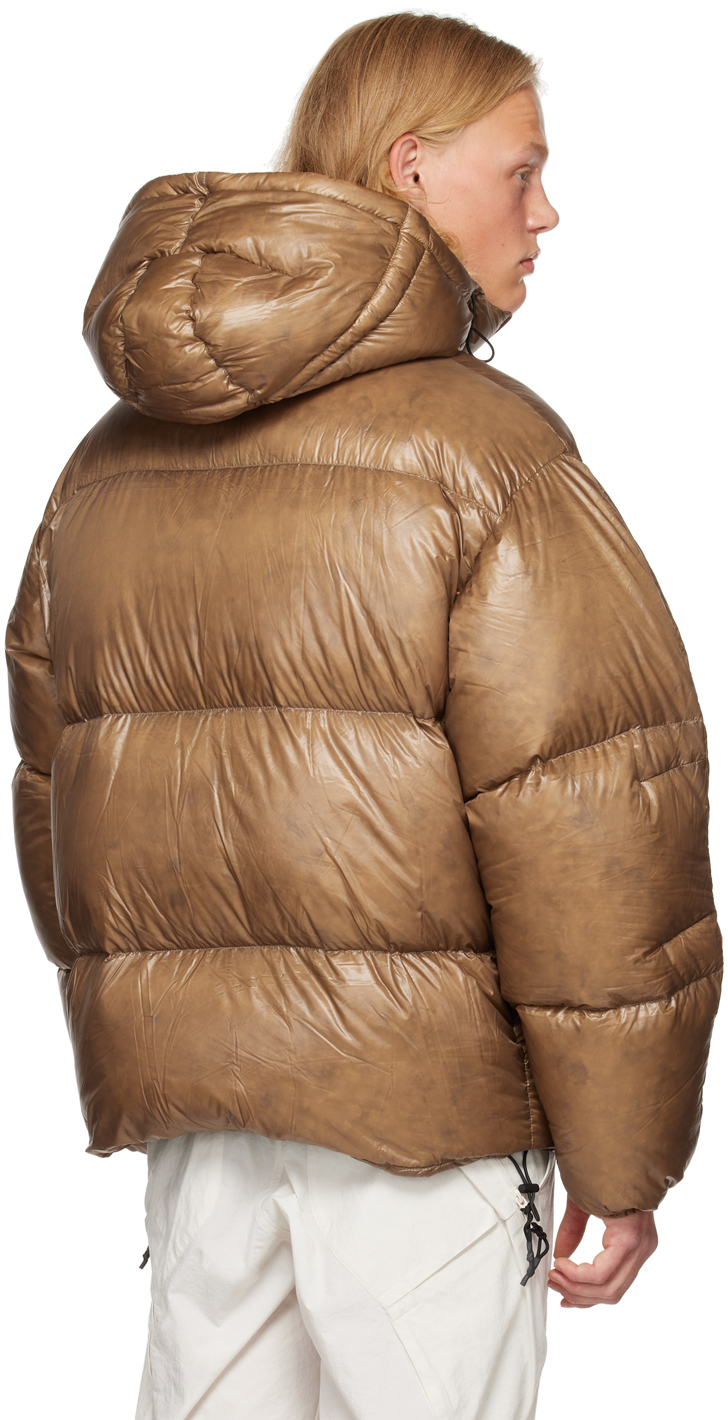 ROA Brown Shiny Down Jacket ROA
